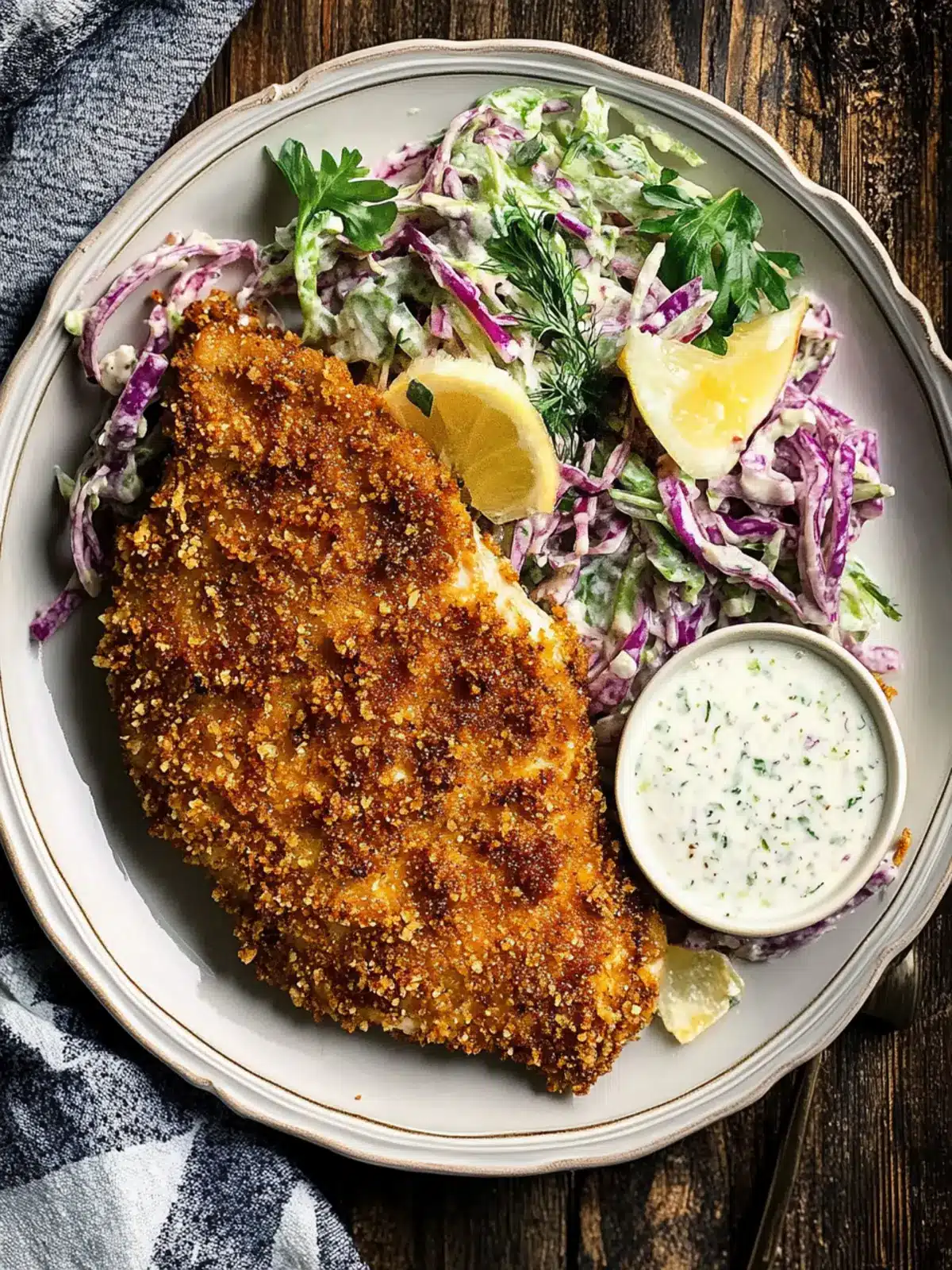 Ultimate Walnut Crusted Chicken with Fennel Slaw: Deliciously Crispy