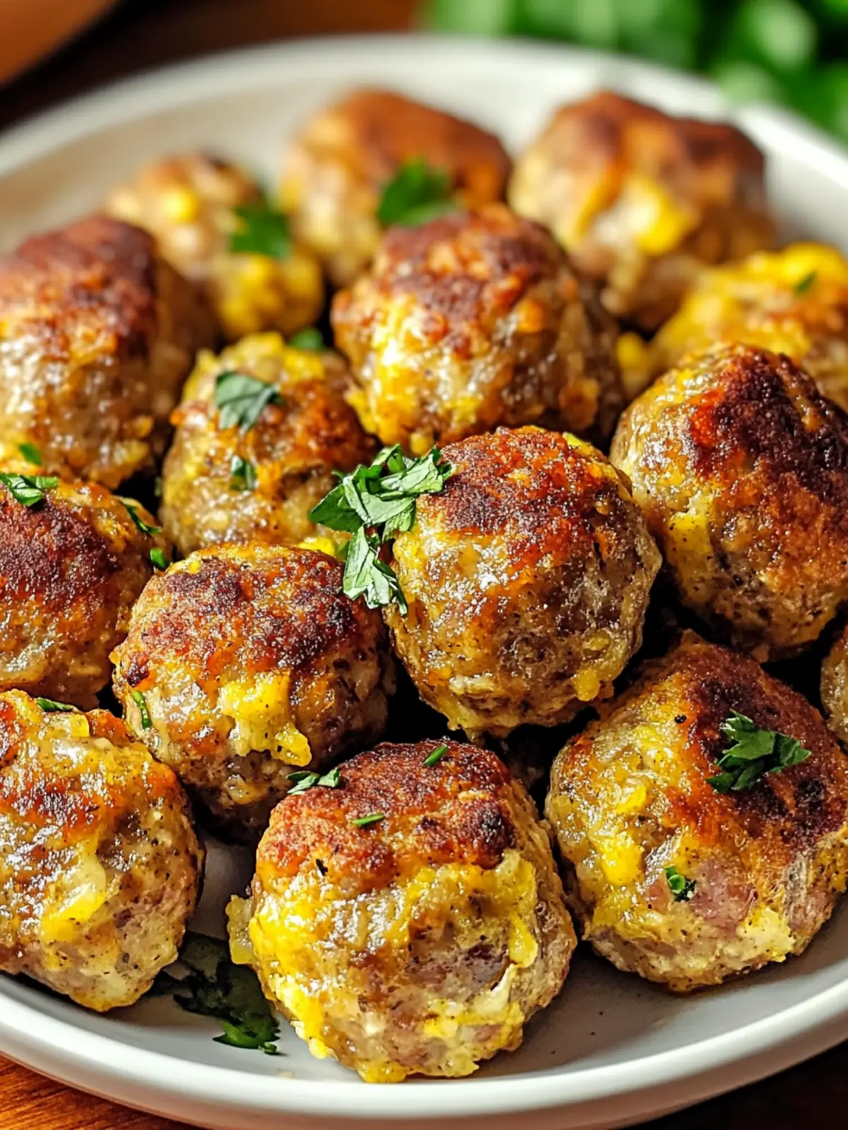 Golden-Brown Baked Sausage Balls - Irresistible Comfort Snack