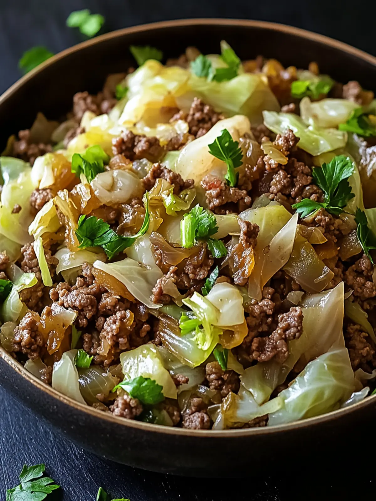 Ultimate Ground Beef and Chopped Cabbage Skillet Recipe
