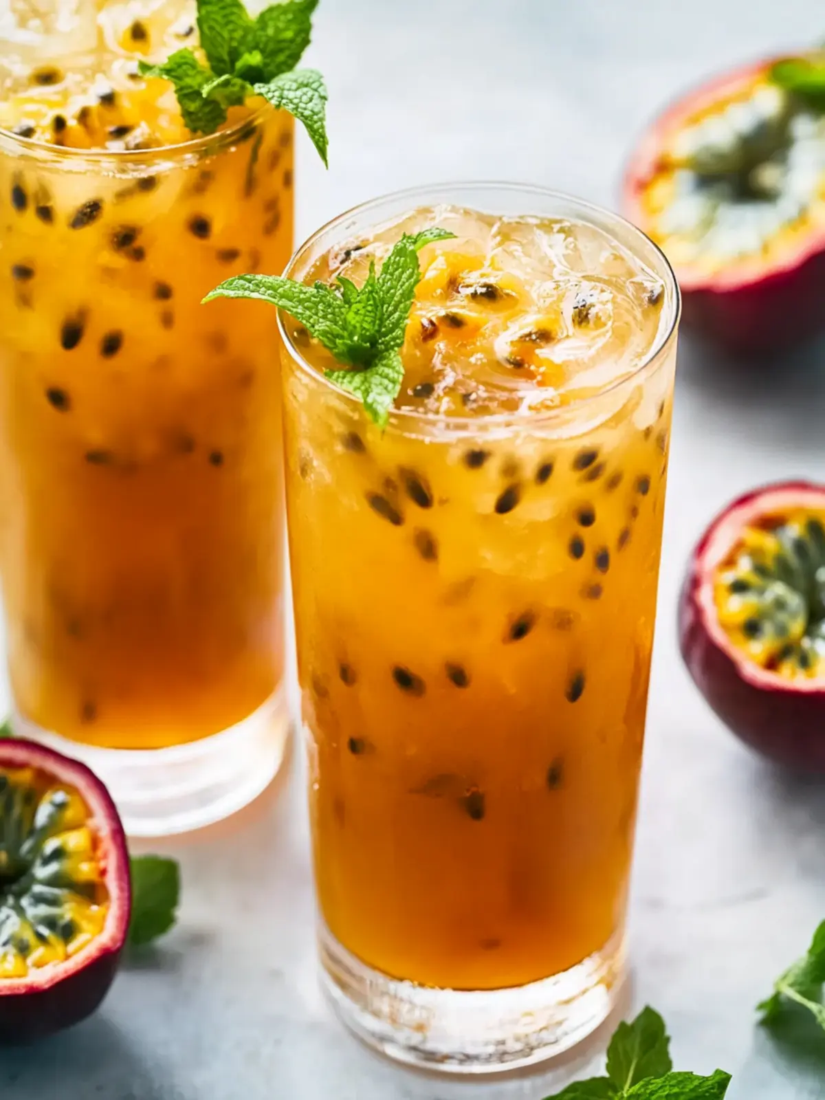 Irresistible Passion Fruit Iced Tea – Refreshing Summer Drink