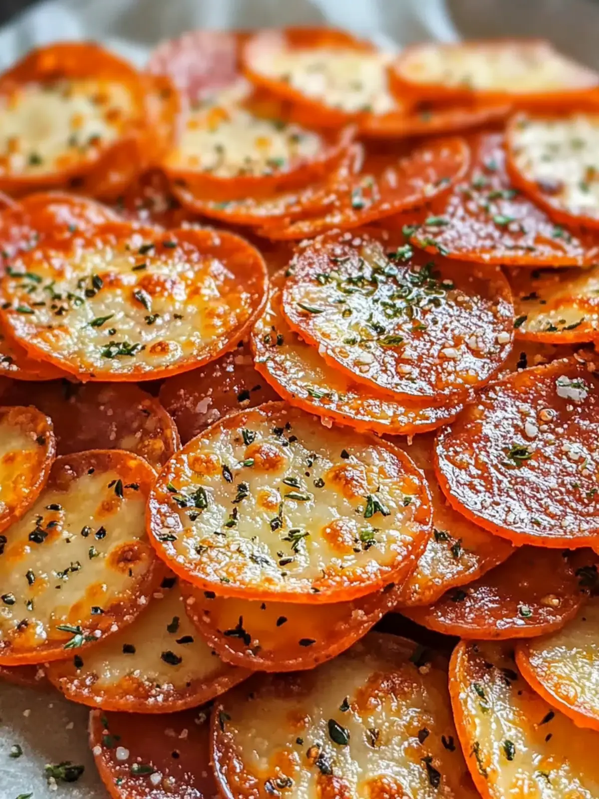 Irresistible Pepperoni Cheese Crisps: Your Easy Snack Solution