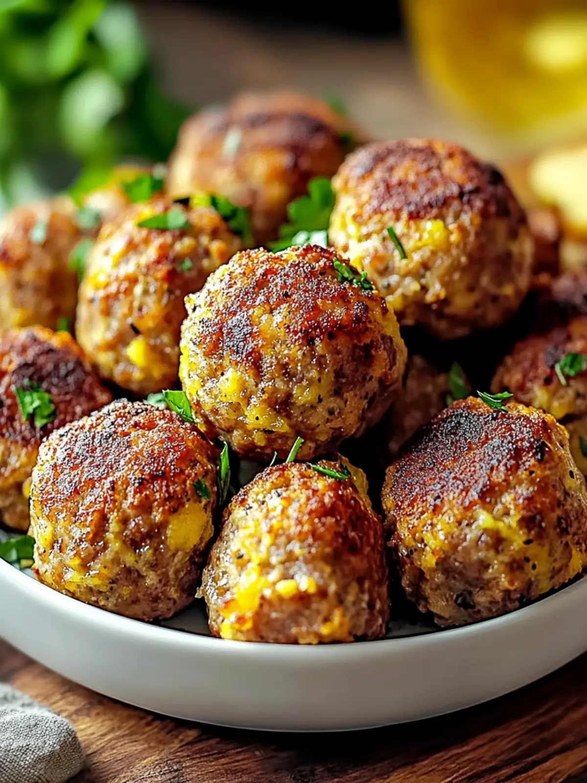 Golden-Brown Baked Sausage Balls - Irresistible Comfort Snack