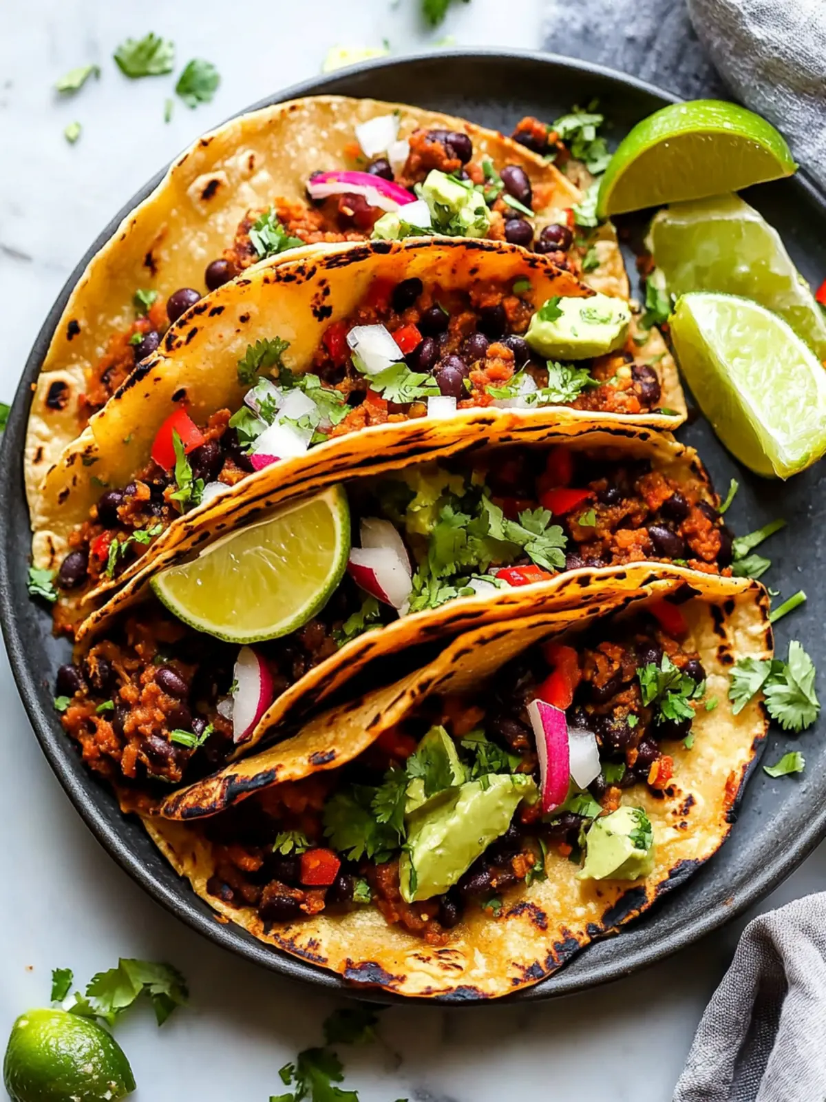 Ultimate Crispy Black Bean Tacos – Delicious Vegetarian Delight