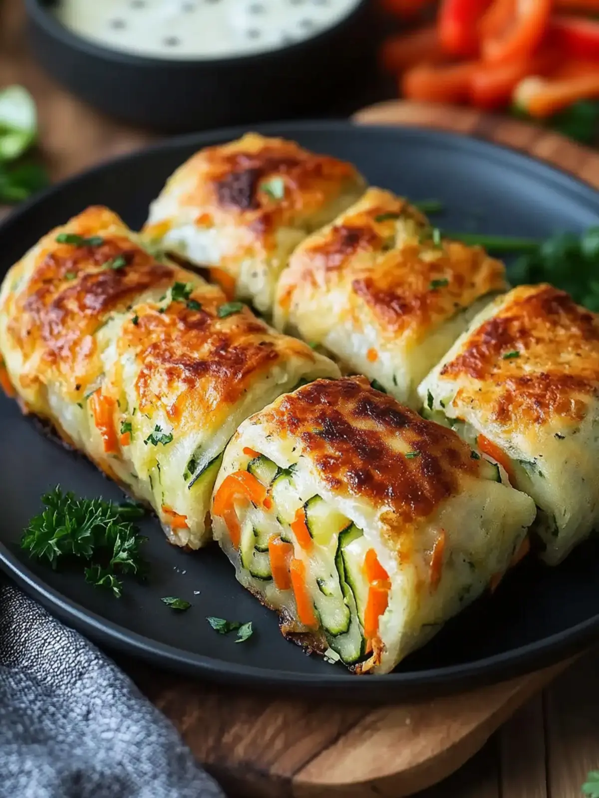 Irresistible Cheesy Baked Vegetable Rolls for Easy Dinners