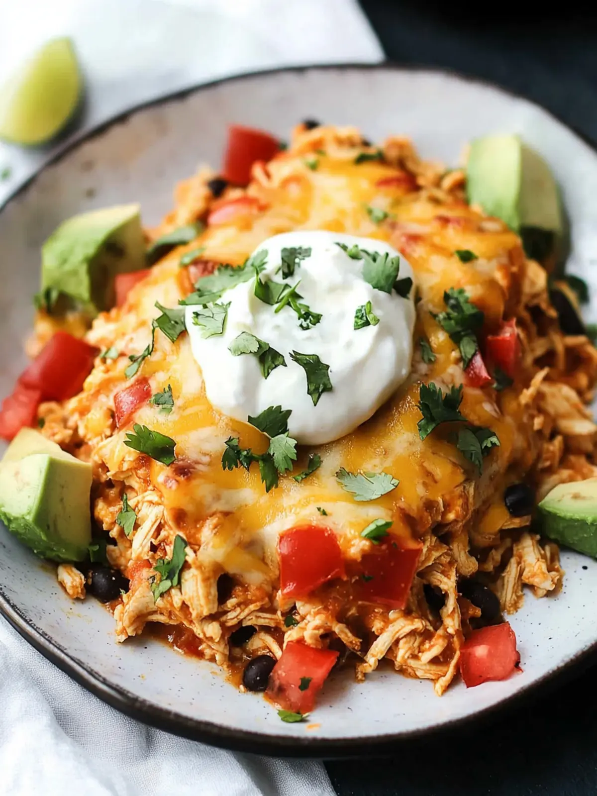 Irresistible Baked Chicken Burrito Casserole for Easy Dinners