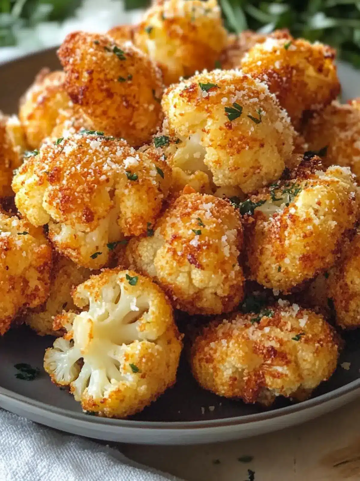 Ultimate Crispy Parmesan Cauliflower Bites - Delicious Snack