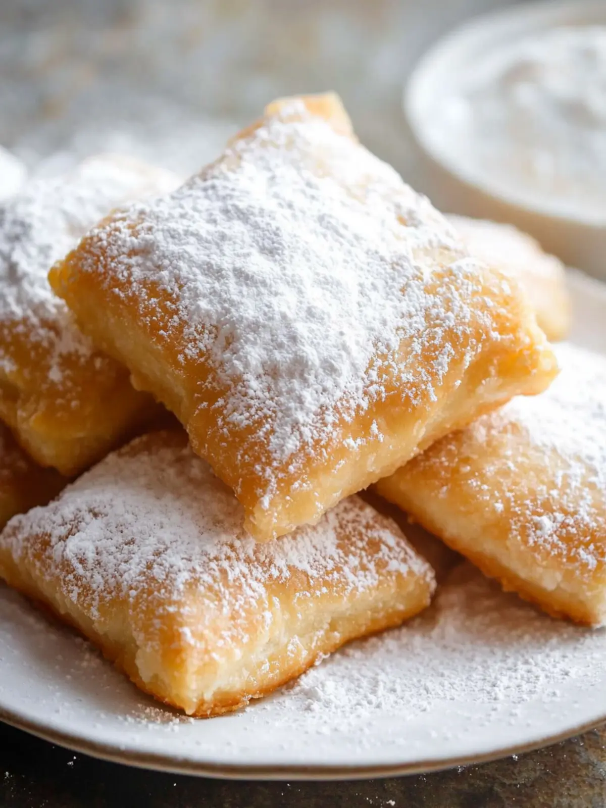Irresistible Fluffy Square Fried Dough: Easy Beignet Recipe