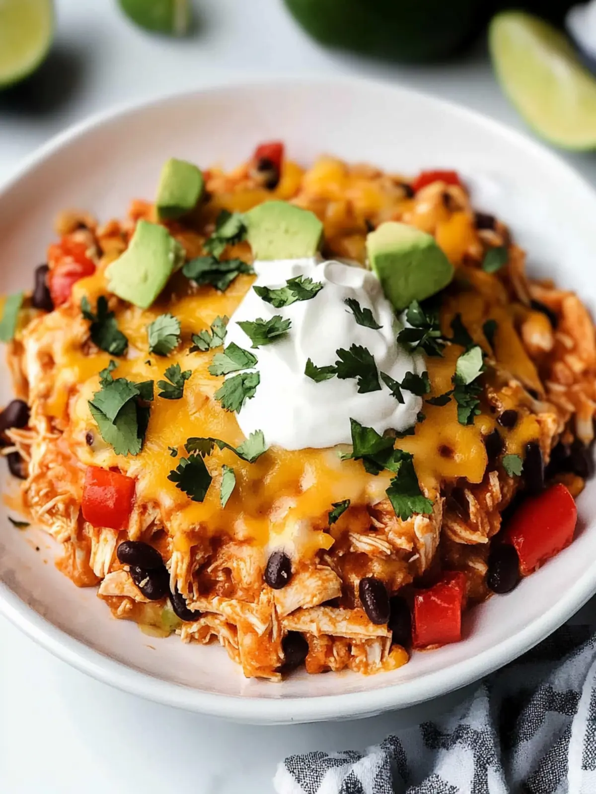Irresistible Baked Chicken Burrito Casserole for Easy Dinners