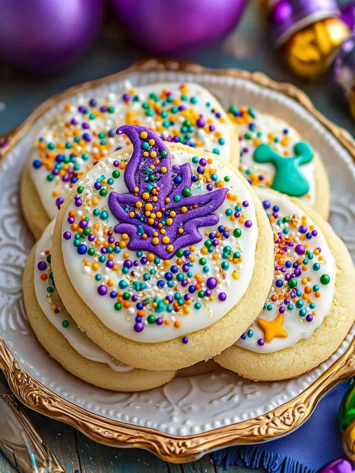 Irresistible Mardi Gras Cookies: Soft and Colorful Treats
