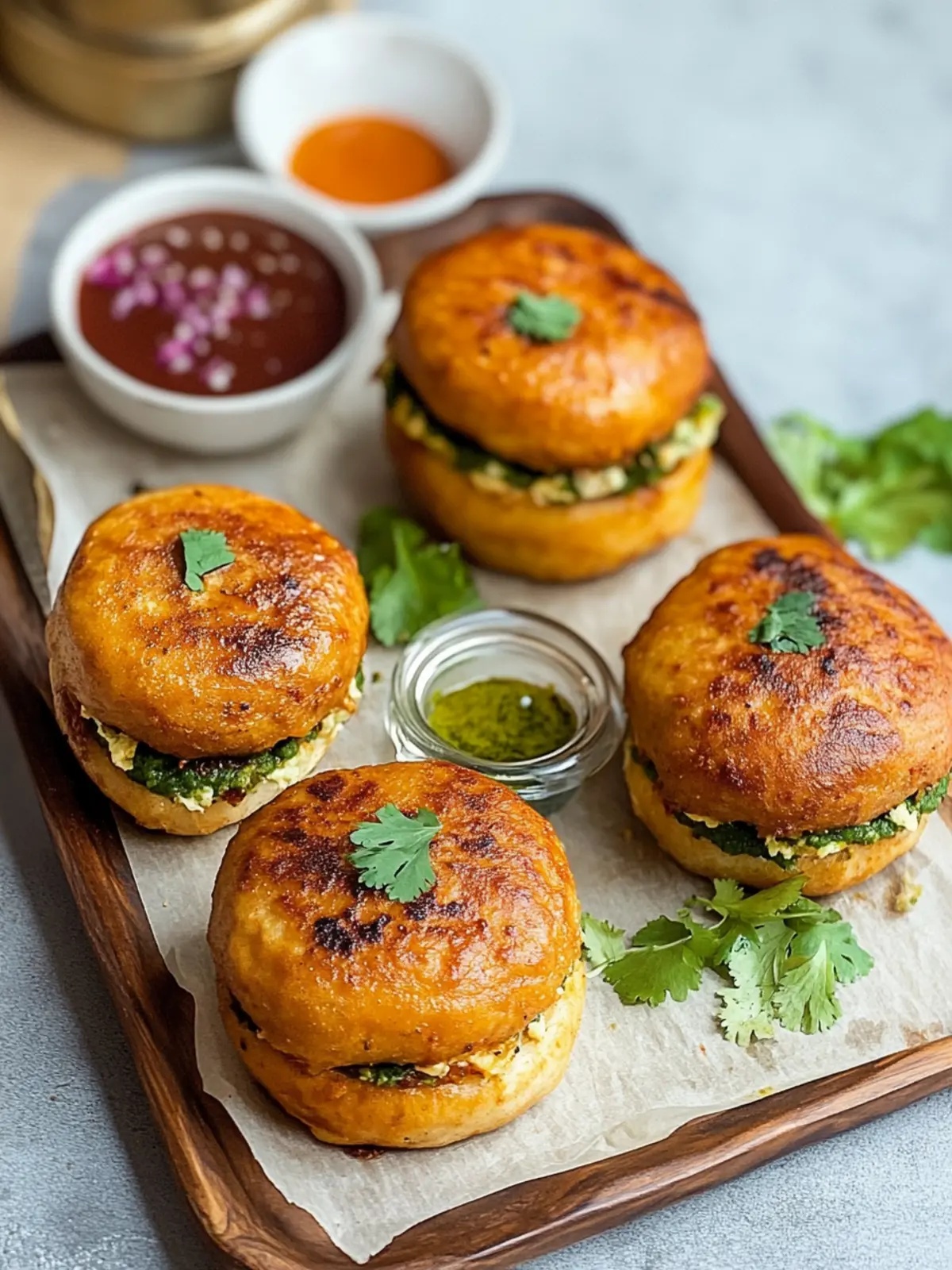 Irresistible Aloo Bun Kabab Sliders with Spicy Chutneys