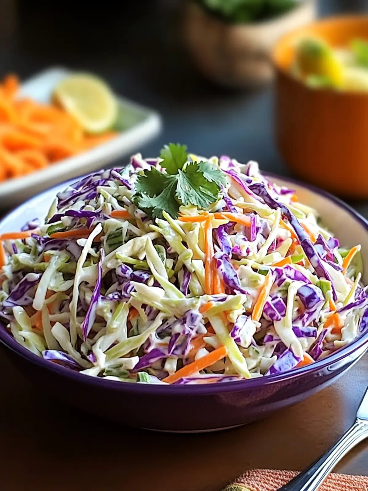 Ultimate Mardi Gras Slaw - A Delicious Vegan Side Dish