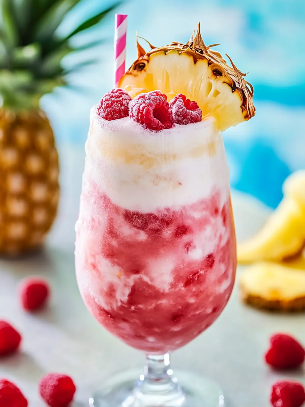 Raspberry Piña Colada: Your Ultimate Tropical Escape Drink