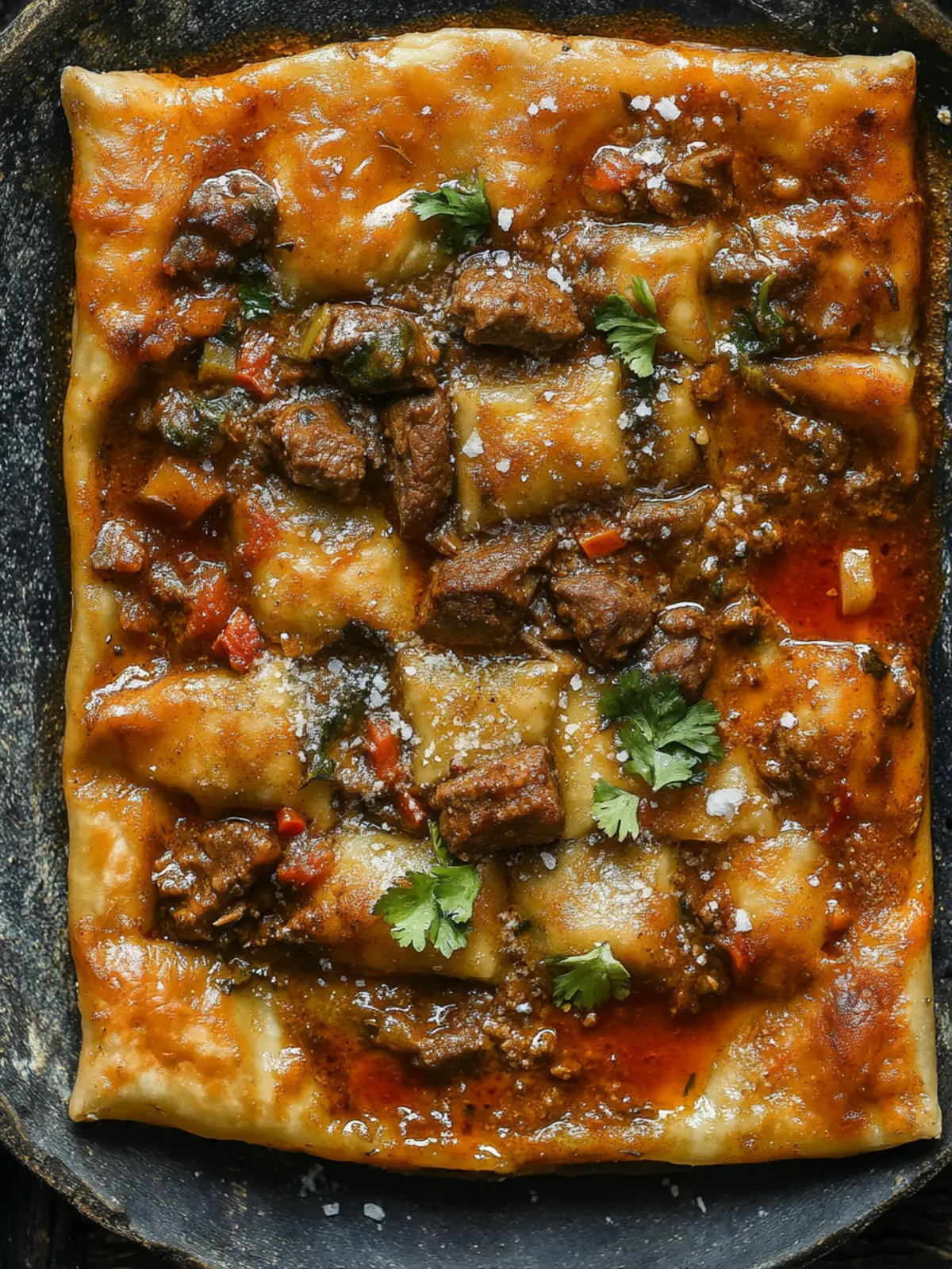 Irresistible Egyptian Beef Goulash in Flaky Phyllo Crust