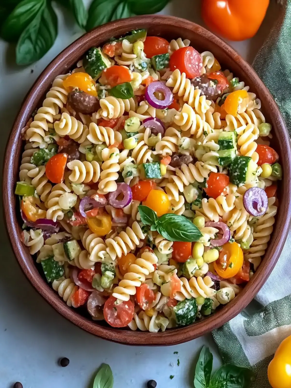 Irresistible Classic High Protein Italian Pasta Salad Recipe