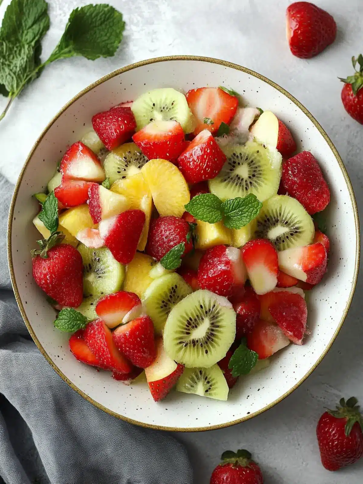 Easy Spring Fruit Salad with Sweet Poppy Seed Dressing