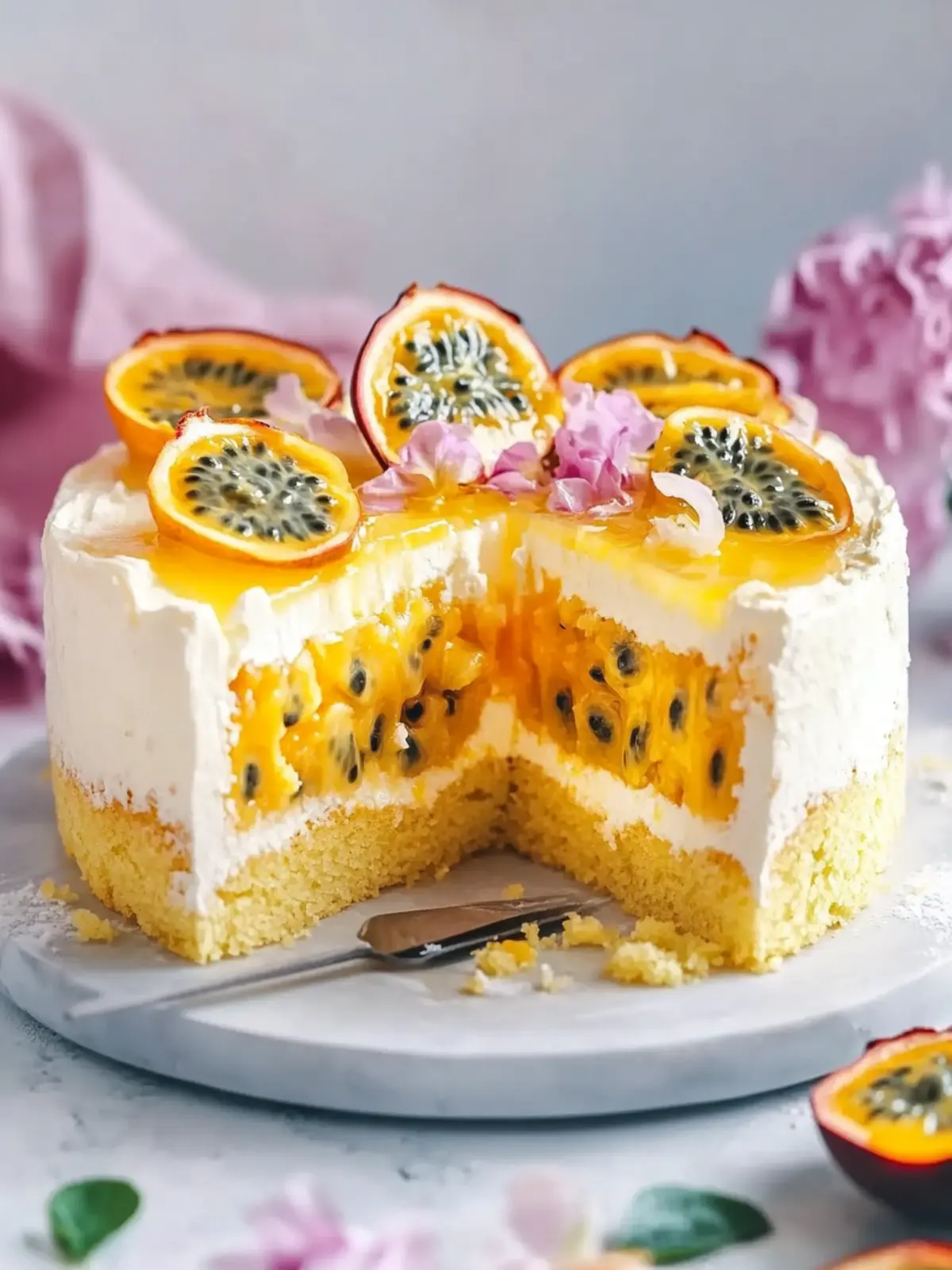 Irresistible Easy Passion Fruit Poke Cake for Summer Festivities