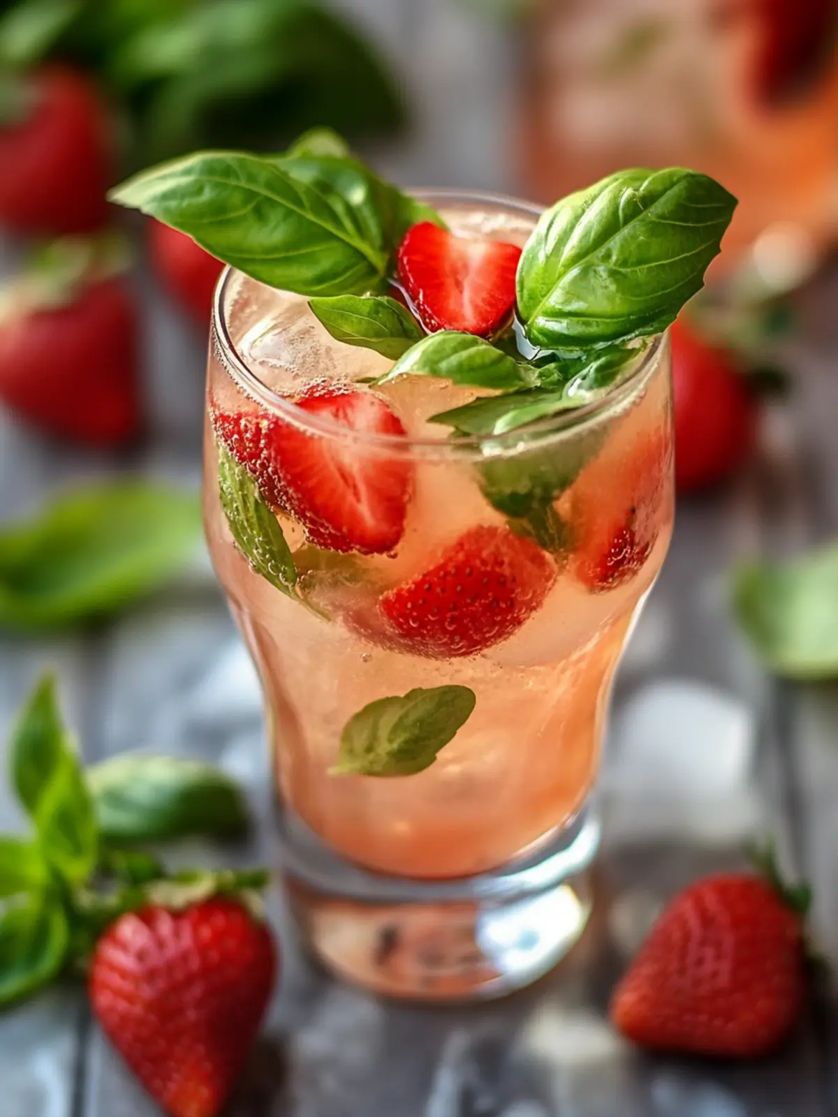 Delicious Strawberry Basil Smash Mocktail for Summer Fun