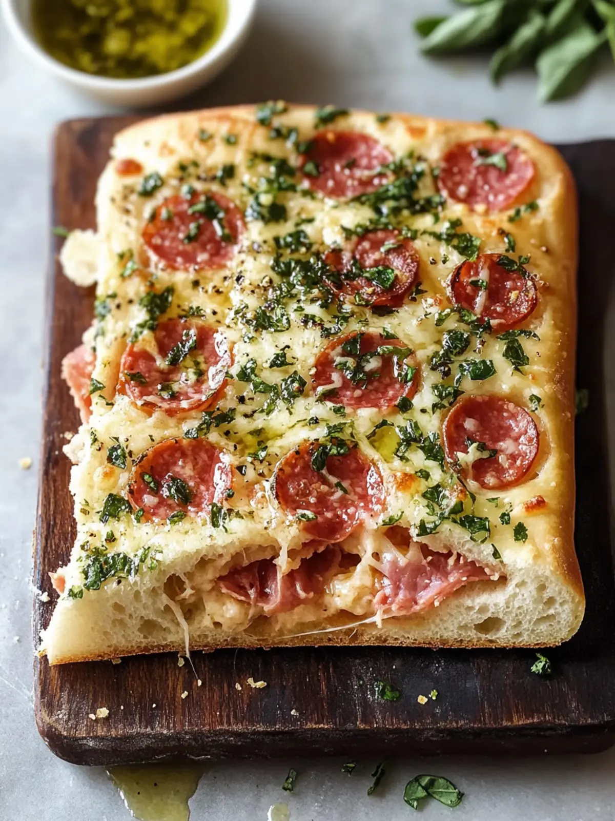 Irresistible Mortadella Focaccia Sandwich: A Delicious Escape