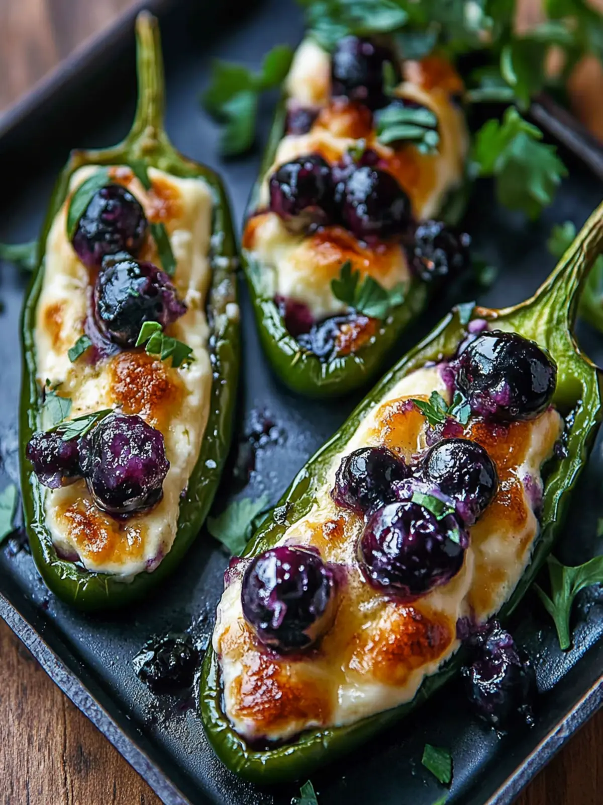 Irresistible Spicy Blueberry Brie Jalapeño Poppers Recipe