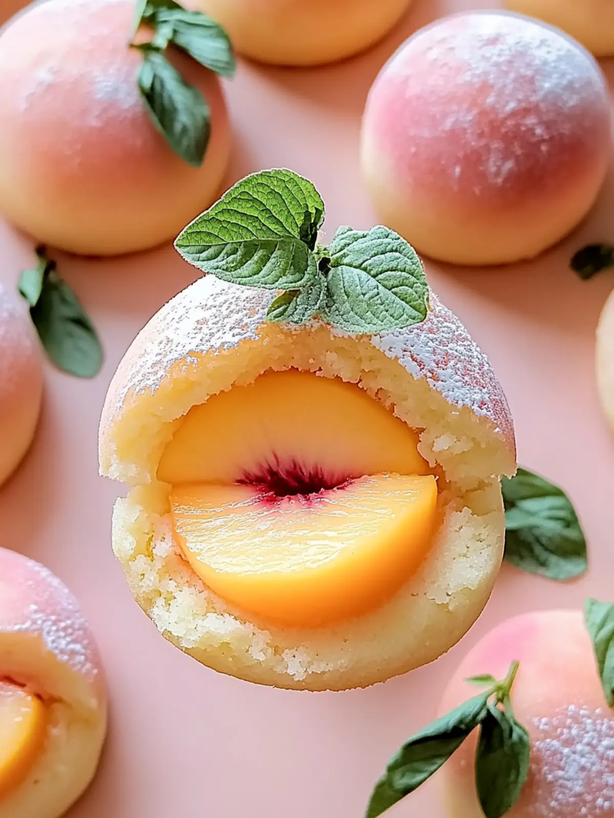 Irresistible Whimsical Peach Cookies for Customizable Fun
