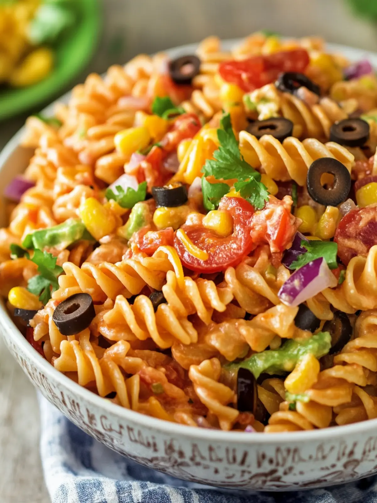 Irresistible Cold Taco Pasta Salad with Catalina Dressing