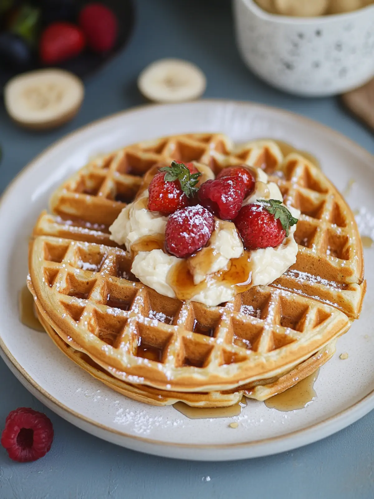 Irresistible Peanut Butter Waffles for a Cozy Breakfast Delight